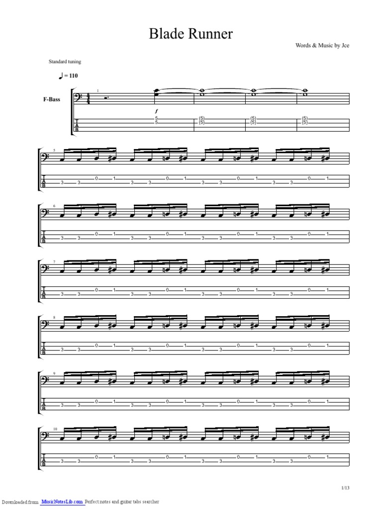 Vangelis Blade Runner | PDF | Celtic Musical Instruments | European ...