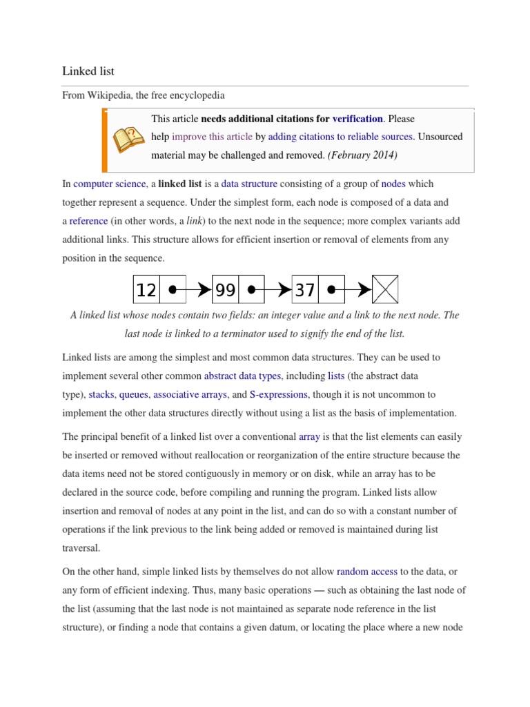 Linked List | PDF | Class (Computer Programming) | Areas Of Computer ...