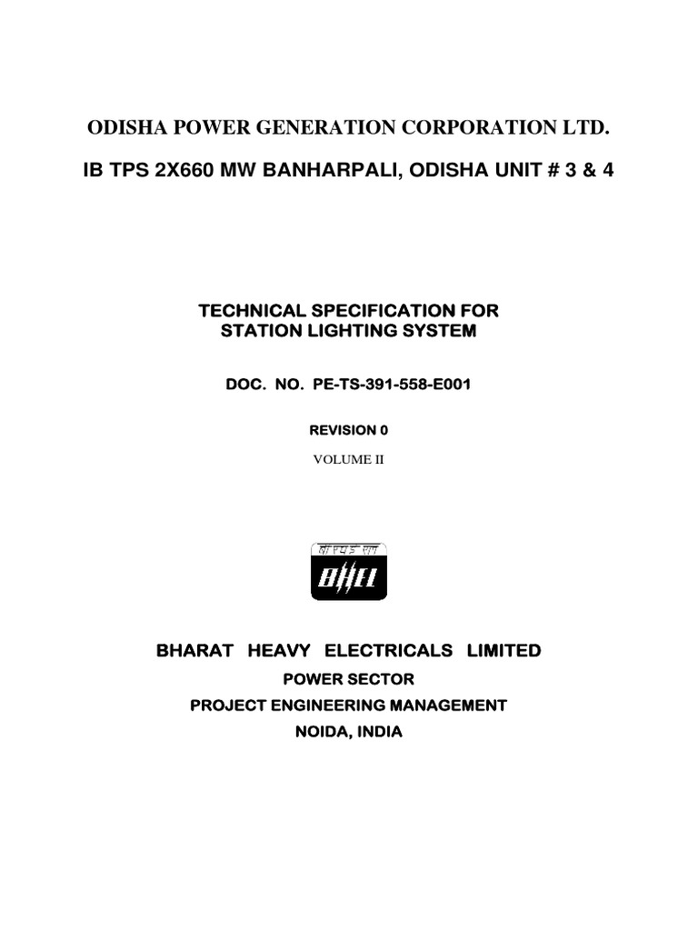 Technical Spec - Station Lighting-Banharpallifinal | Download Free PDF ...