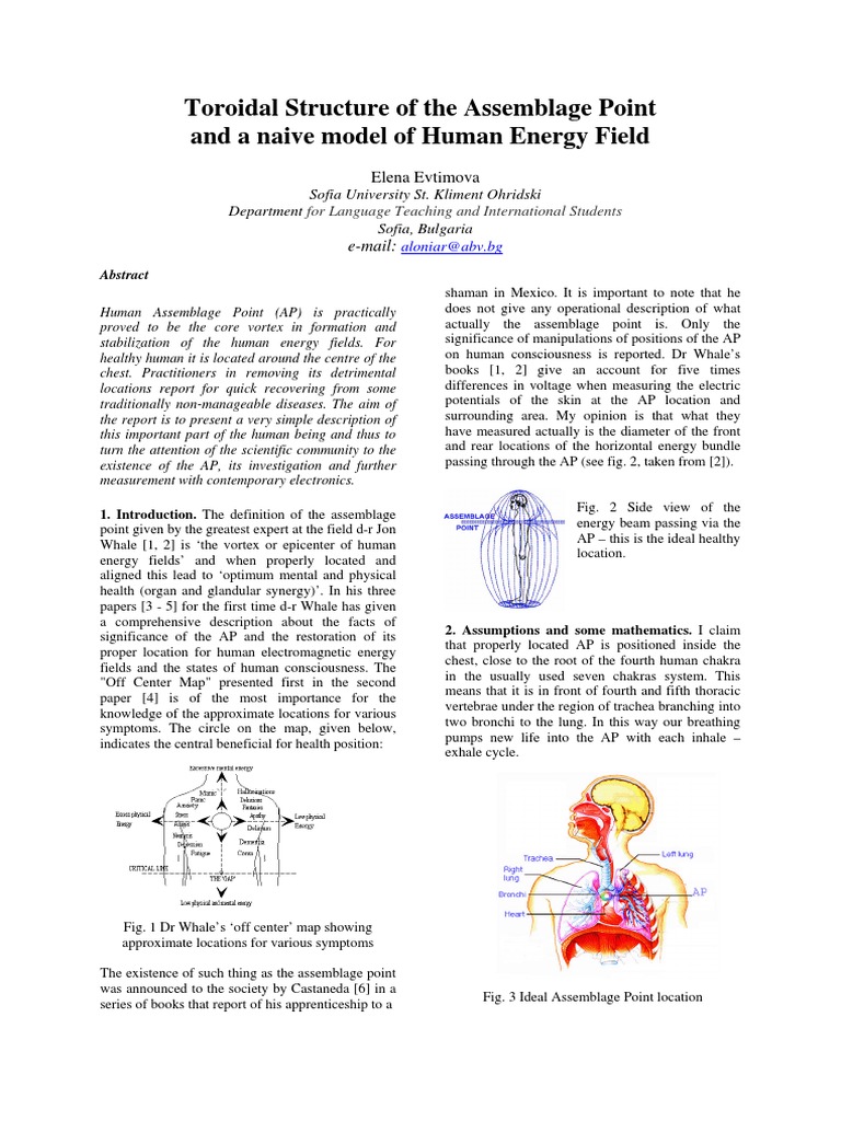 Toroidal Structure of The Assemblage Point Appendix | PDF ...