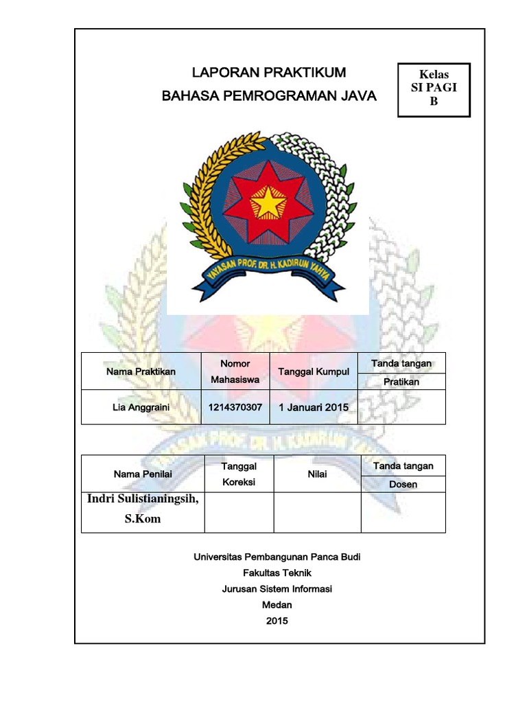 Laporan Praktikum Bahasa Pemrograman Java | PDF