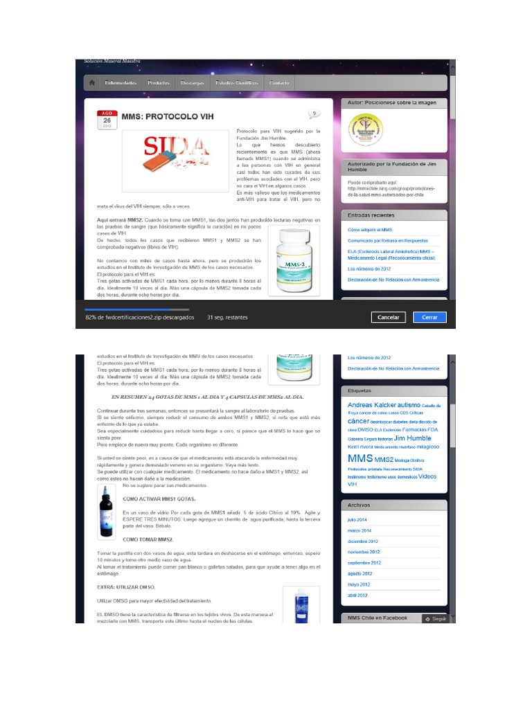 Protocolo MMS | PDF | Cd4 | Hiv/Aids