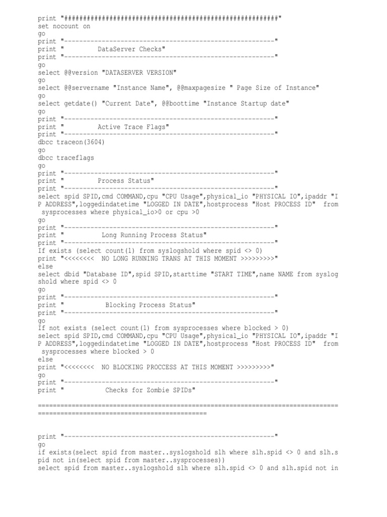DB Health Ok | PDF