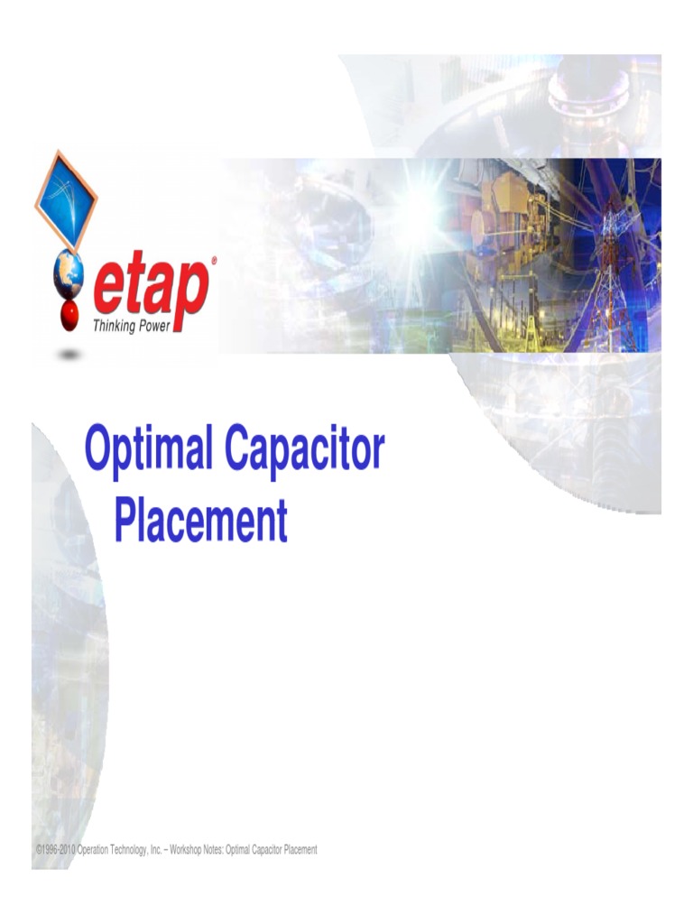 20 - Optimal Capacitor PlaceOptimal Capacitor Placement - Pdfment | PDF | Mathematical ...