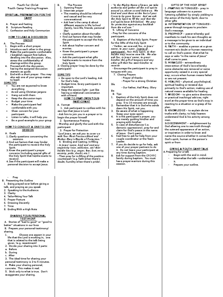 Faci Guide | PDF