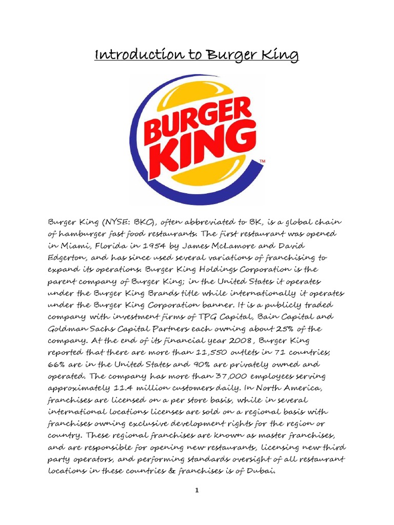 Marketing Burger King | Marketing Research | Marketing