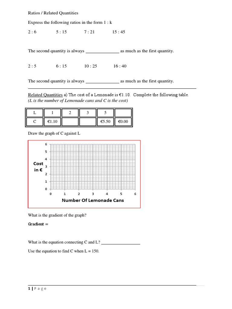 Direct Inverse Proportion Notes and Worksheets | PDF | Electrical ...