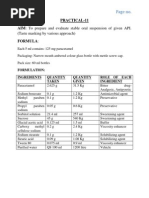 Formulation of Paracetamol Syrup | PDF | Syrup | Solution