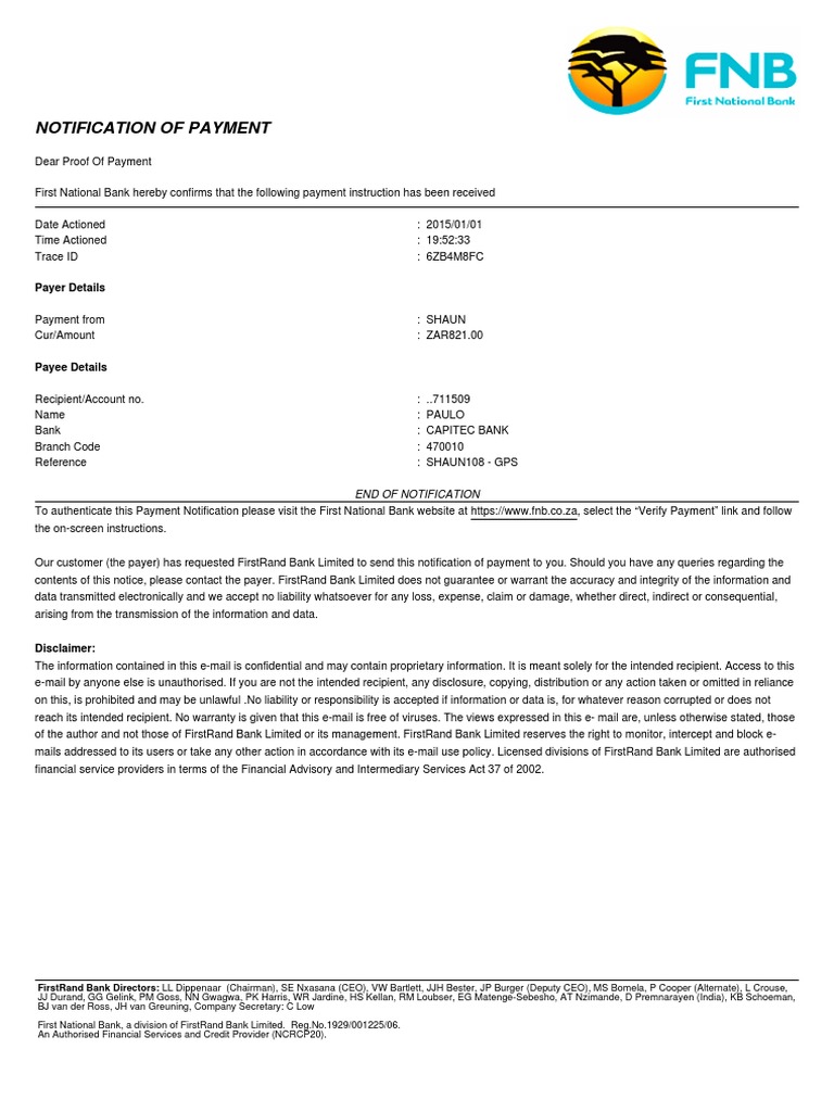 Payment Notification | Payments | Email