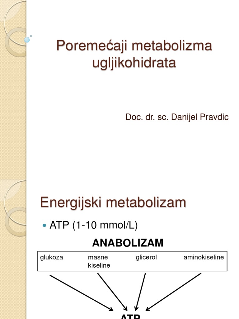 Poremecaj Metabolizma Ugljikohidrata | PDF