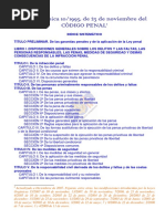 Esquema Codigo Penal | PDF | Derecho penal | Etica Aplicada