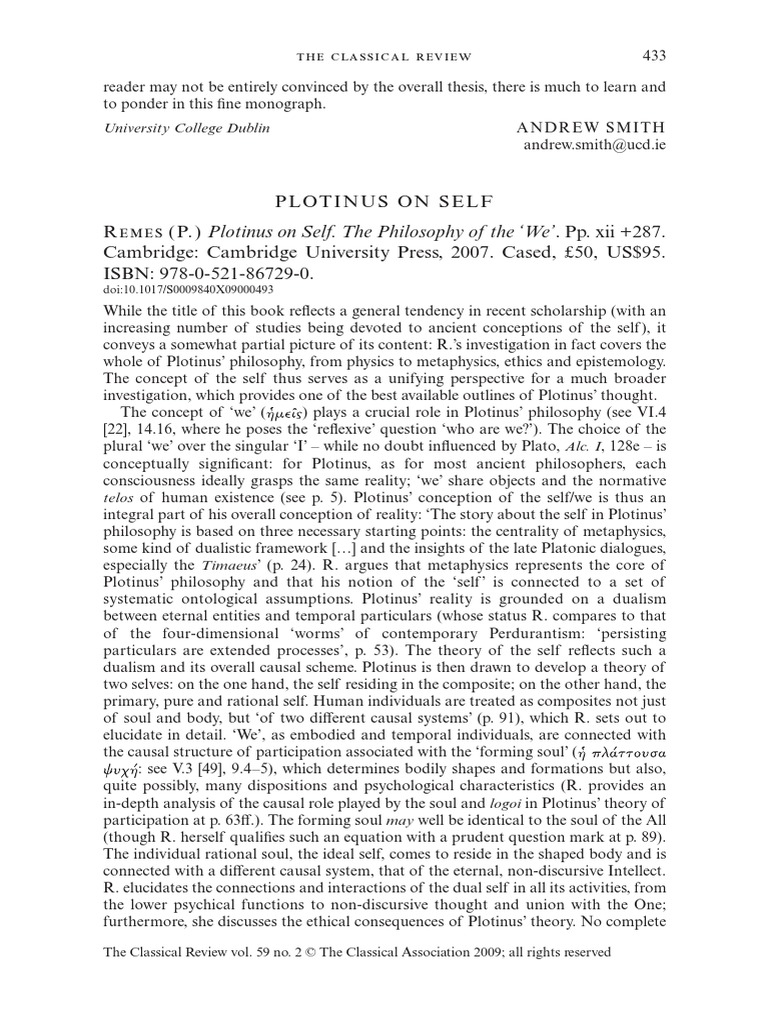 Chiaradonna Review Remes-Libre | PDF | Nous | Soul