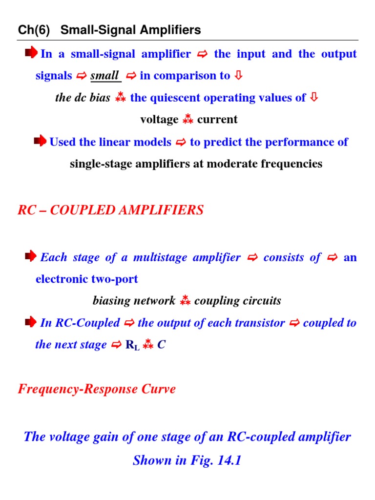 Small-Signal Amplifiers Guide | PDF | Science & Mathematics