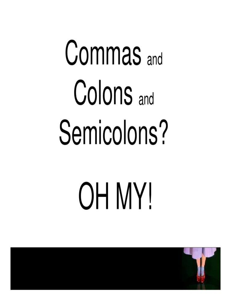 Commas Colons Semicolons | PDF | Comma | Typographical Symbols