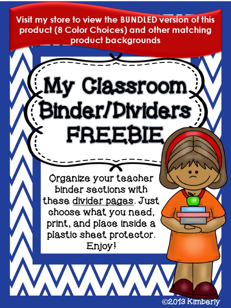 114494-F18FV1-FINAL UPDATED My Classroom Binder Freebie | PDF