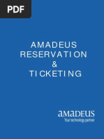 Amadeus Basic Training Manual | PDF | Airlines | Aviation