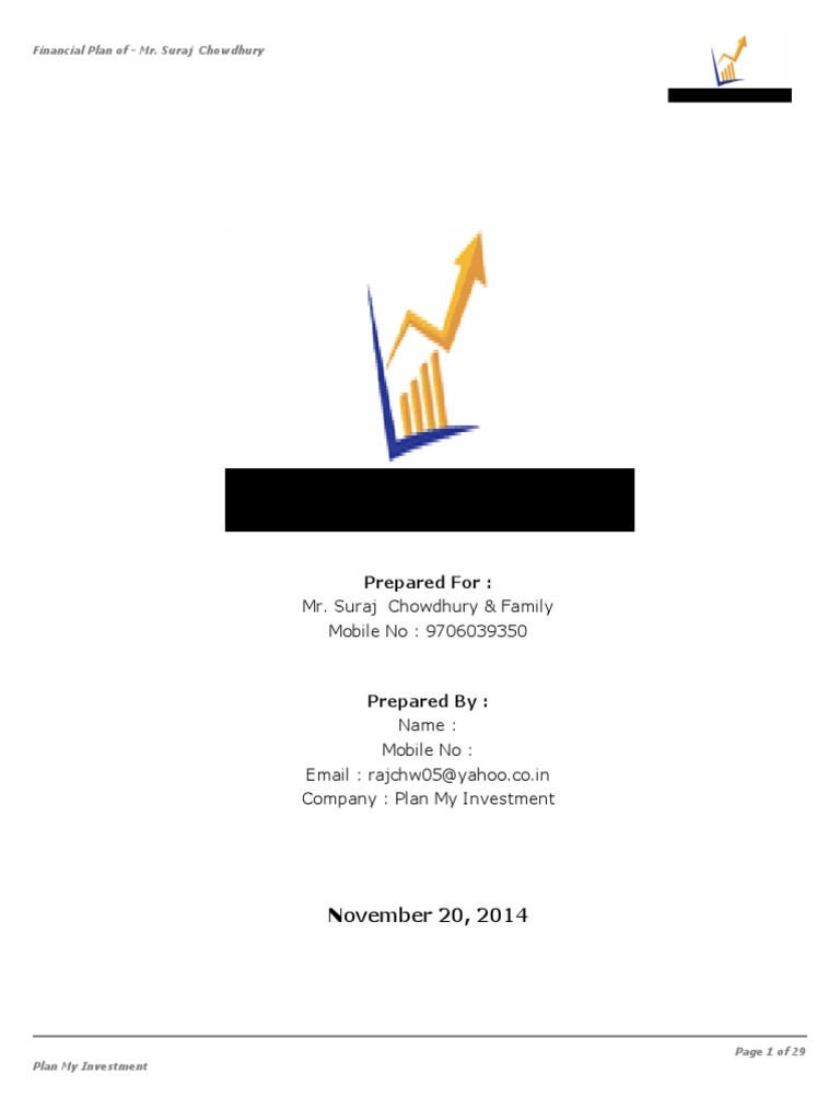 Sample Financial Report | PDF | Asset Allocation | Investing