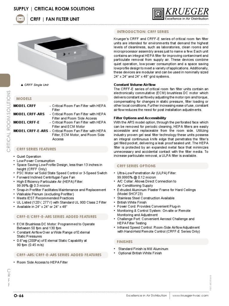 Krueger - CRFF - MiniCatalog PDF | PDF | Manufactured Goods ...