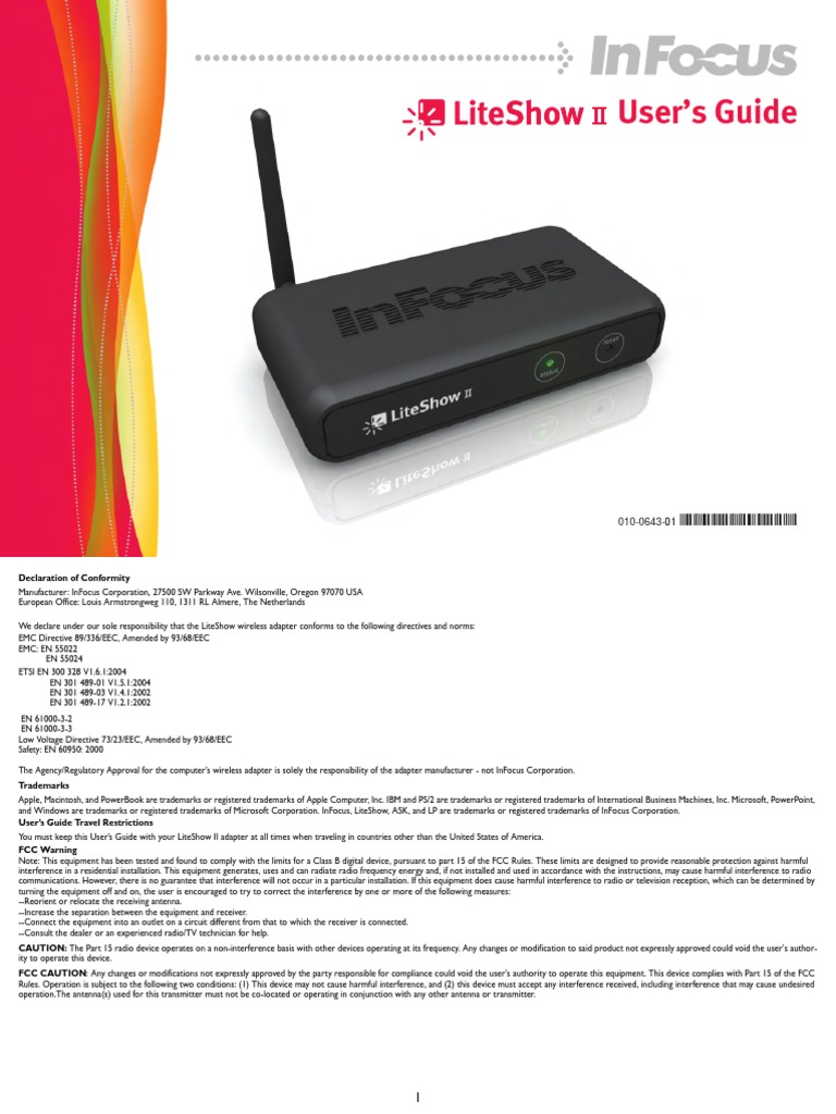 Liteshow 2 UserGuide | PDF | Wireless Lan | Wireless Access Point
