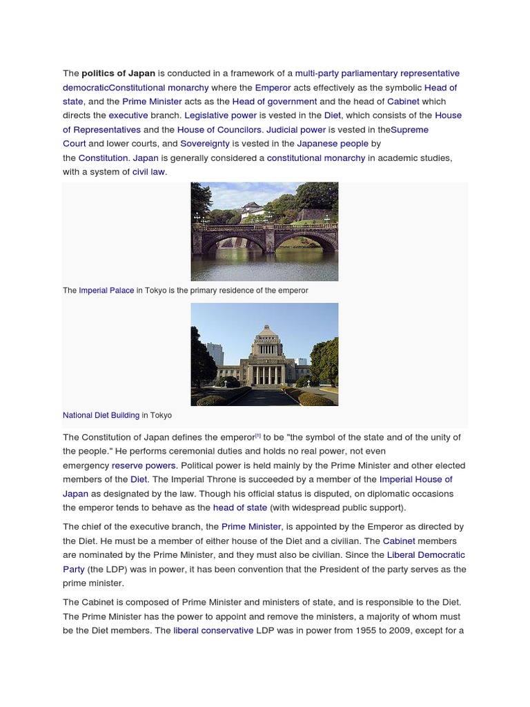 Overview of Japan's Political System | PDF