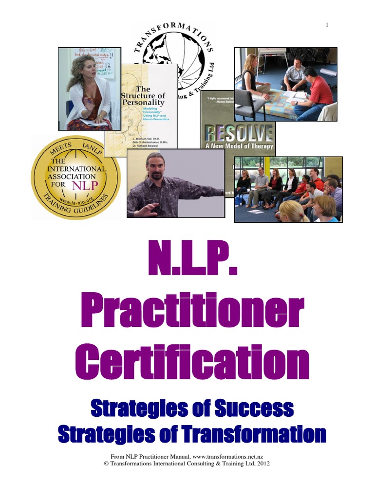 Practitioner Manual 2013 For Internet | PDF | Neuro Linguistic ...