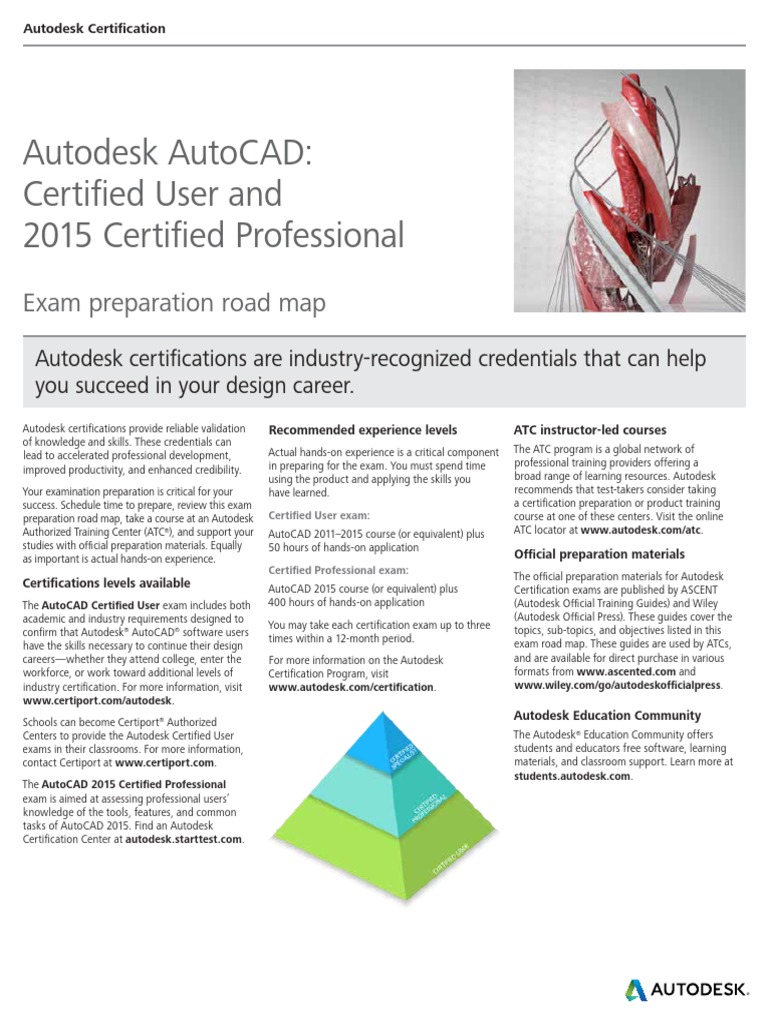 Autodesk AutoCAD 2015 Certification Roadmap | PDF | Autodesk ...
