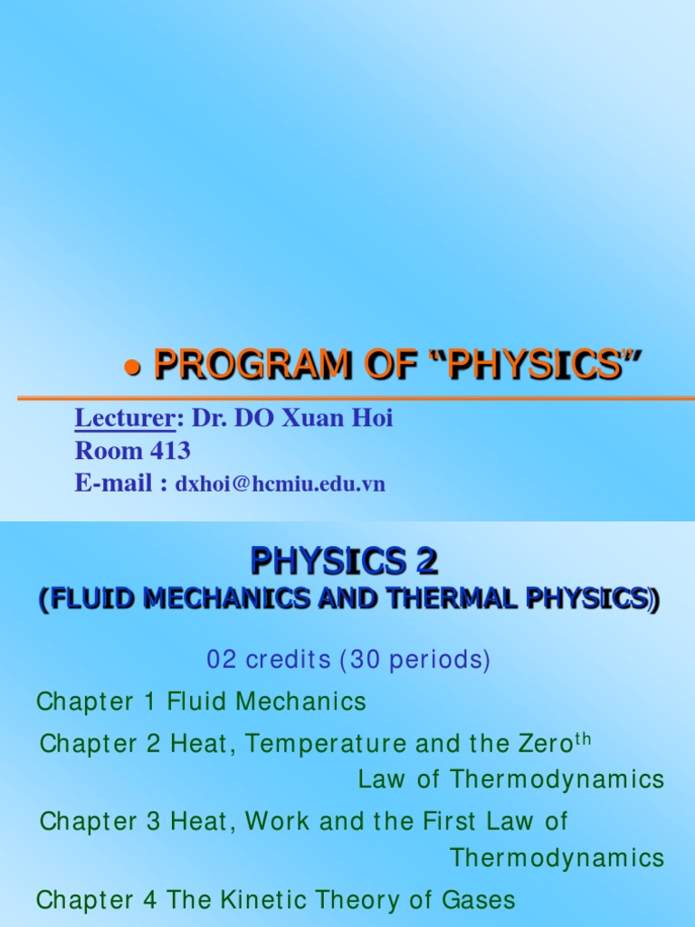 Phys2 Ch2 Heat Temp Law0 | PDF | Thermometer | Thermodynamic Equilibrium