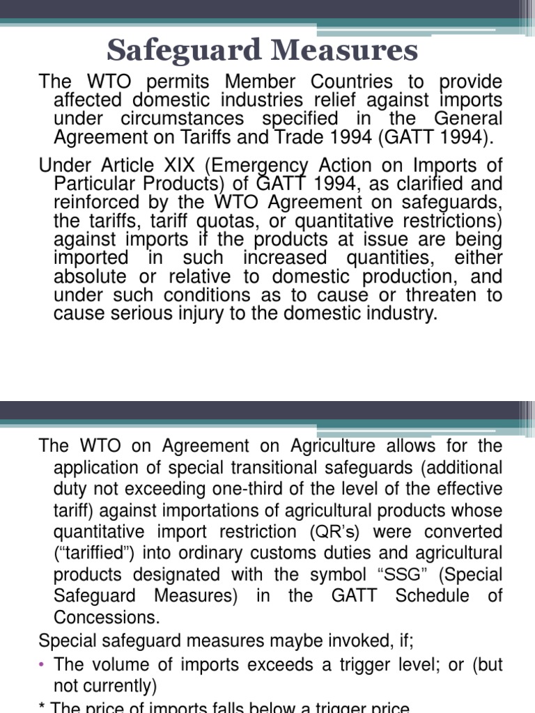 Safeguard Measures | Download Free PDF | Dumping (Pricing Policy ...
