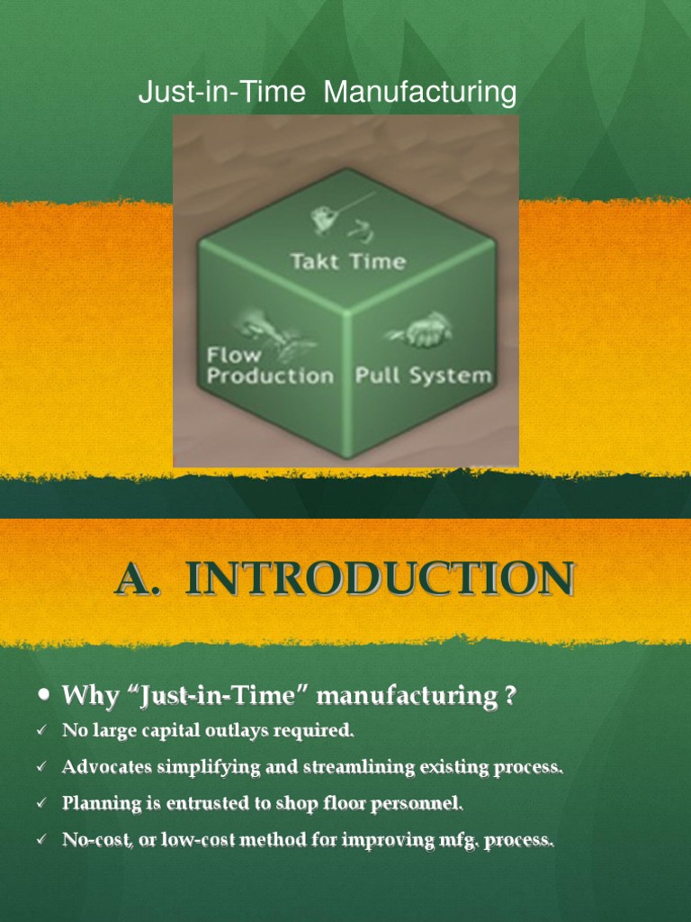Just in Time | PDF | Inventory | Production And Manufacturing