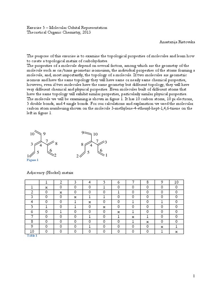 Exercise 5 - Molecular Orbital Representation | PDF | Molecular Orbital ...