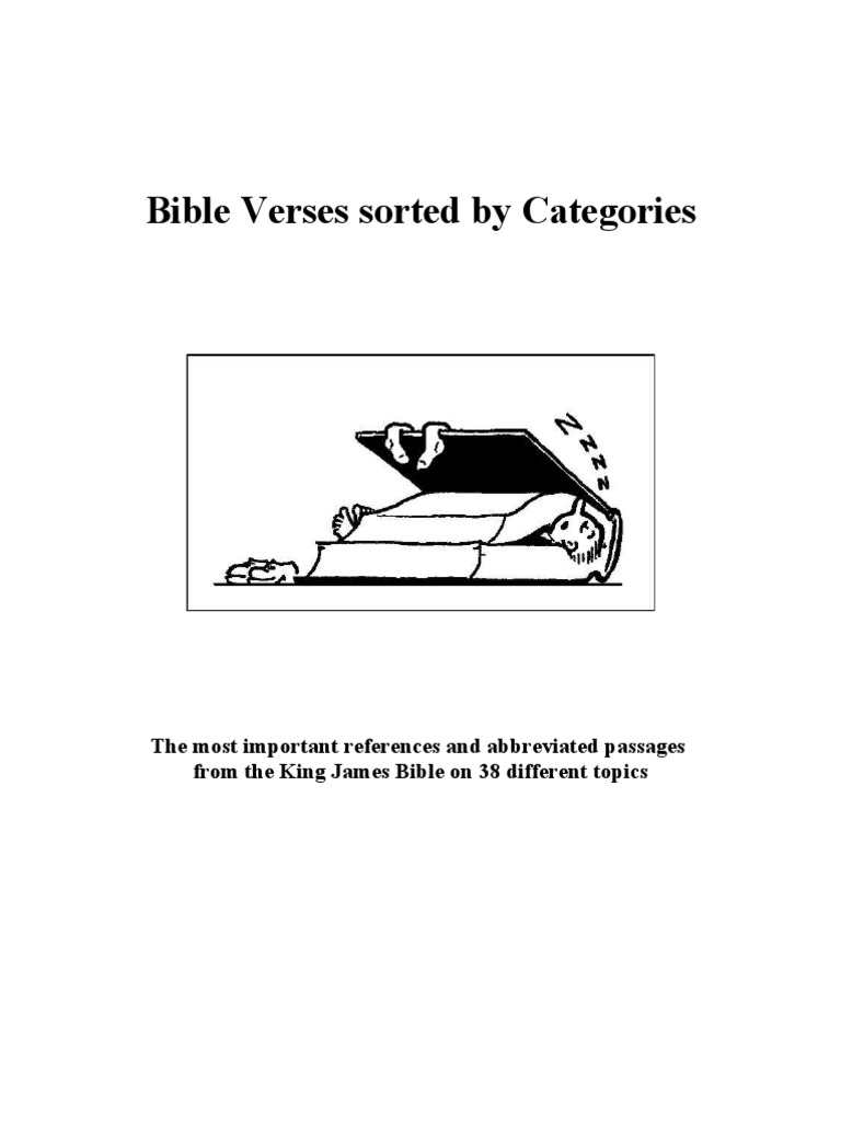 Bible Verses Sorted by Categories | Download Free PDF | Rebecca | Jacob