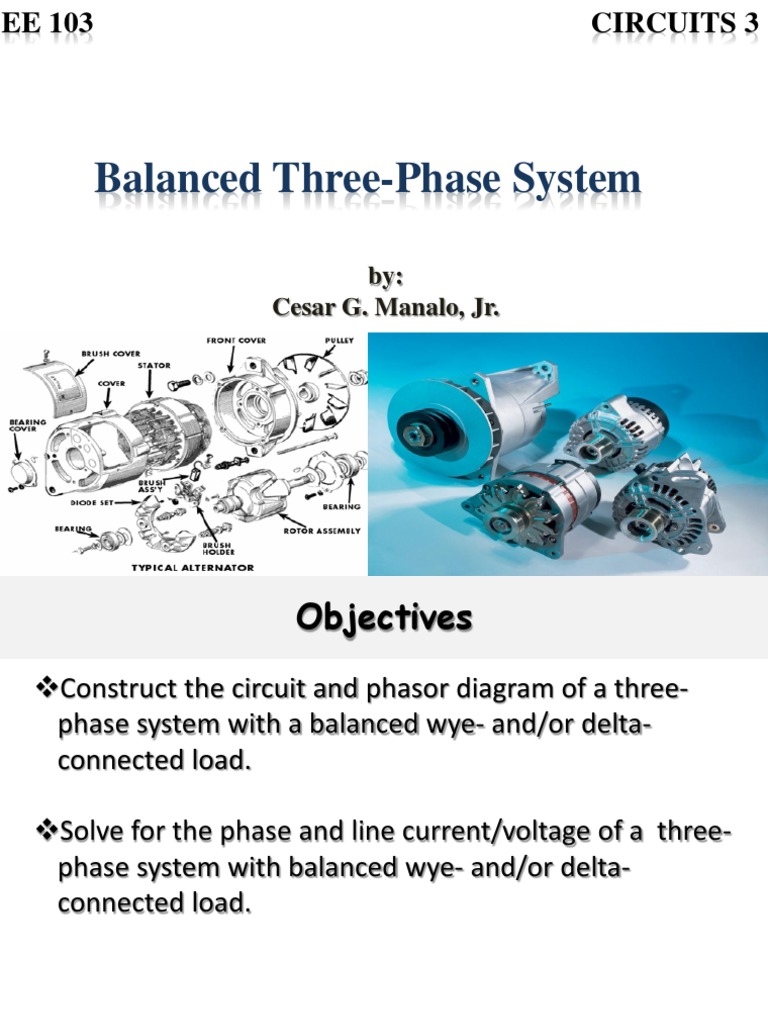 Balanced Three Phase System | PDF | Electricity | Electromagnetism