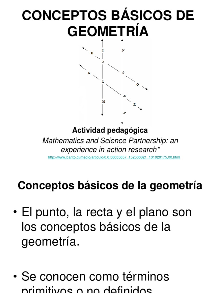 Conceptos Básicos de Geometría | PDF | Geometria plana) | Línea (geometría)