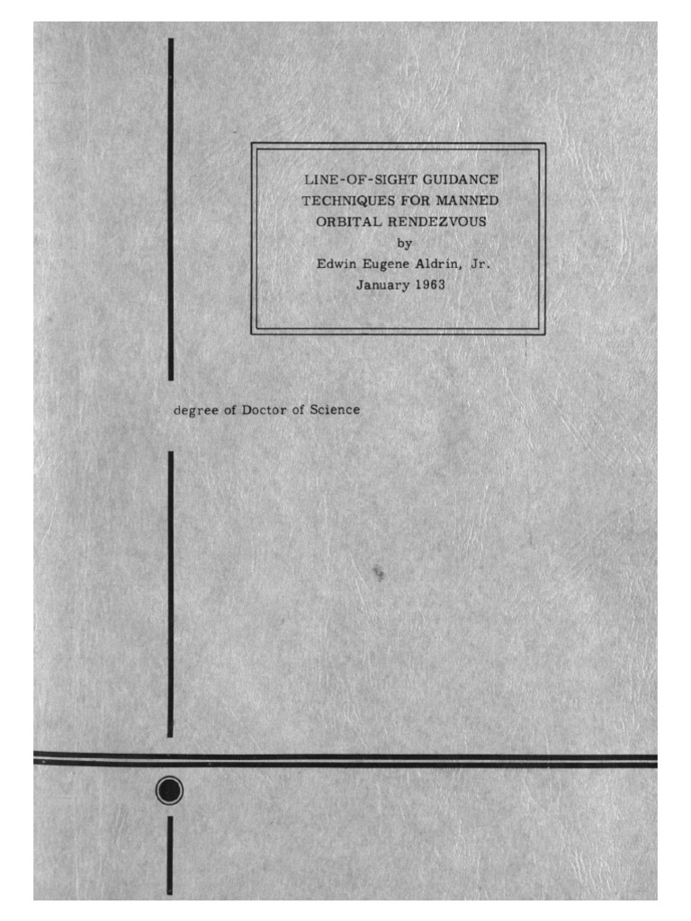 Buzz Aldrin's PhD Thesis on Rendezvous Techniques | PDF | Space ...