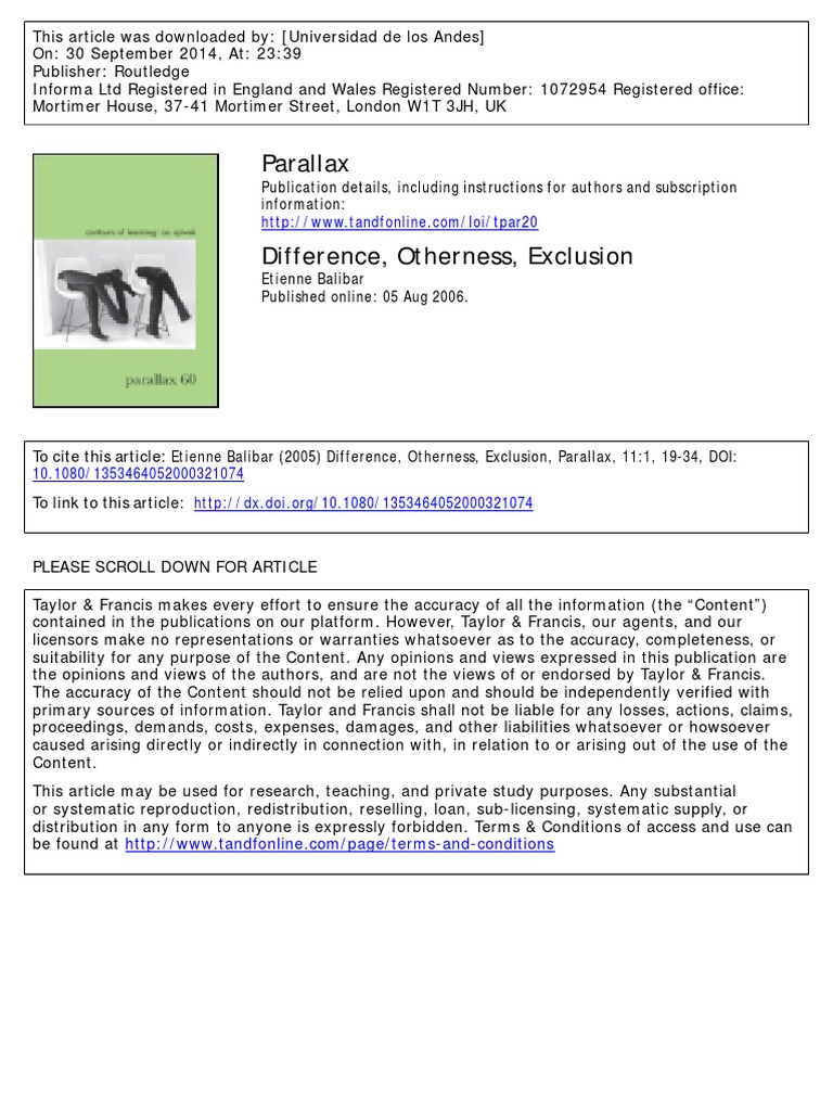 Analyzing Racism: Difference and Exclusion | PDF | Racism ...