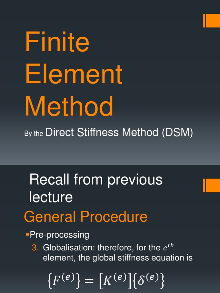 Finite Element Method-3 | PDF | Stiffness | Matrix (Mathematics)