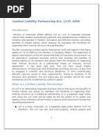LLP Deed Draft Format | PDF | Limited Liability Partnership | Law