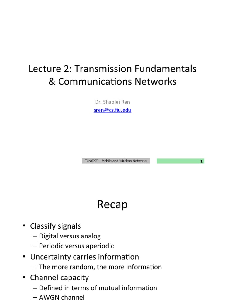 Lec 02 | PDF | Network Packet | Computer Network