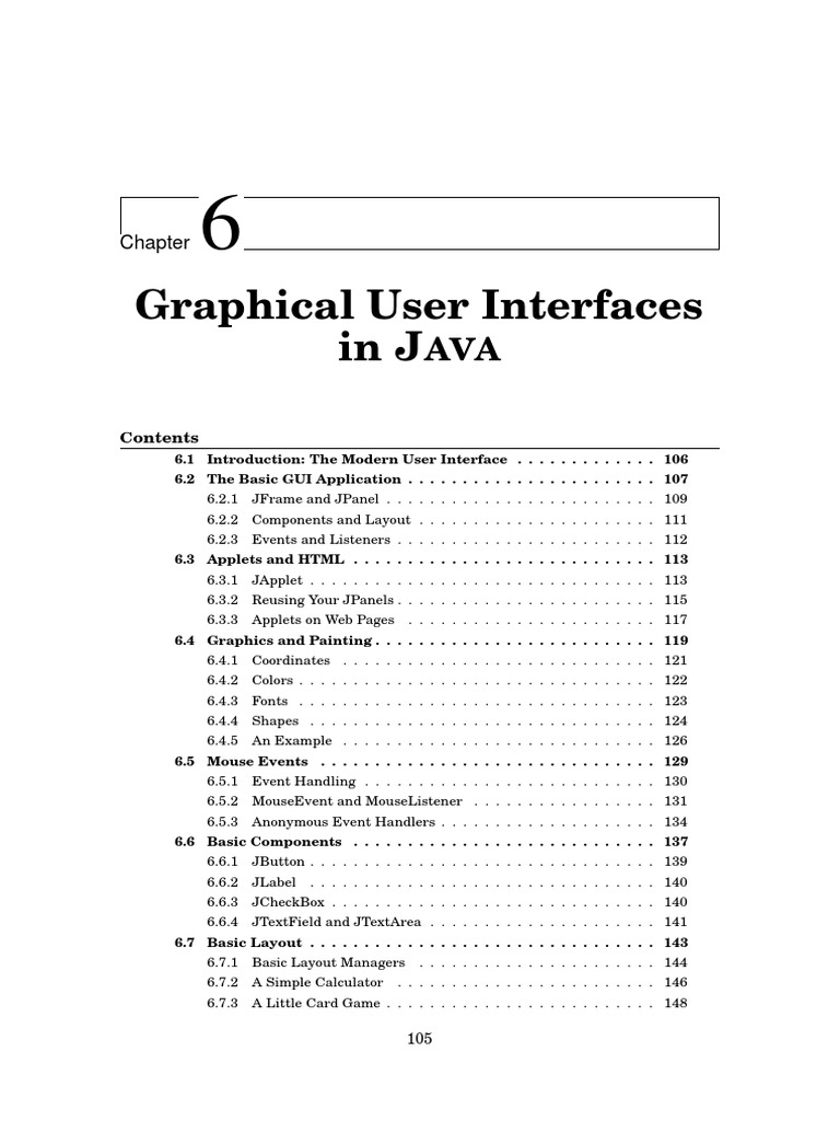 Swing Object Oriented Programming Using Java 02 Download Free Pdf Graphical User Interfaces