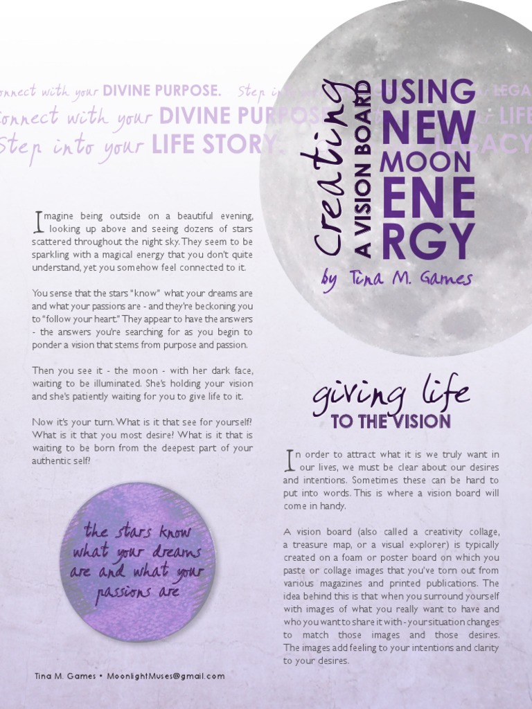 New Moon Vision Boards | PDF