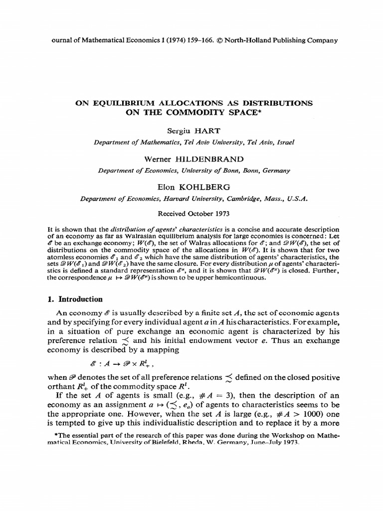 Borel & Lebsgue Applied in Economics | PDF | Distribution (Mathematics ...