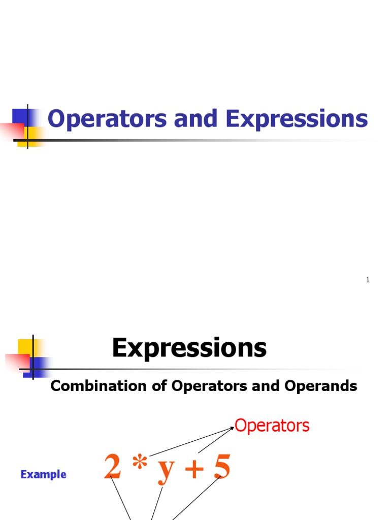 Operators and Expressions | PDF | Notation | Computer Programming