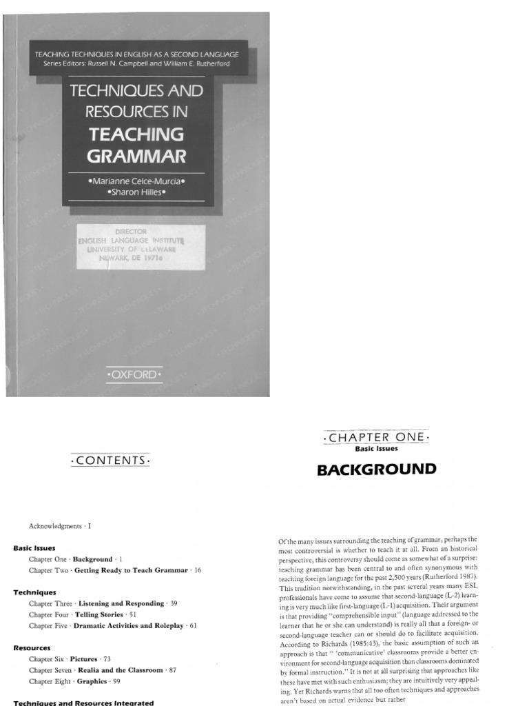 Teaching Techniques and Resources in Teaching Grammar | PDF