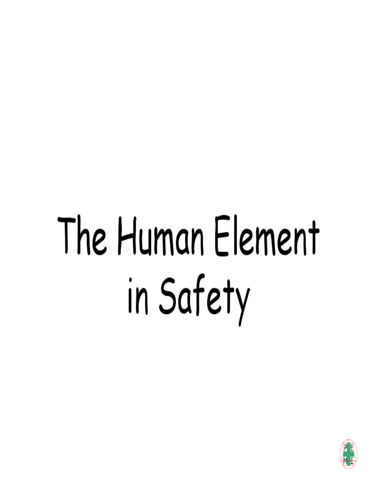 The Human Element in Safety PDF | PDF | Self Actualization | Motivation