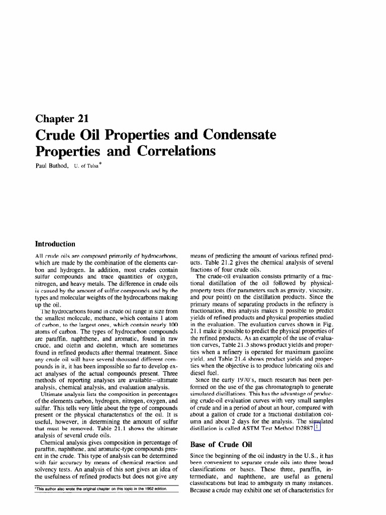 Crude Oil & Condensate Properties | PDF | Chemical Compounds | Petroleum