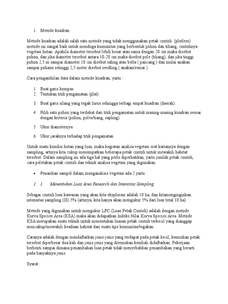 Metode Kuadran | PDF