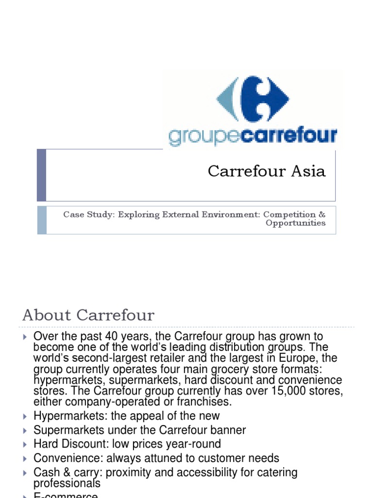 CaseStudy Carrefour Asia | PDF | Retail | Supermarket
