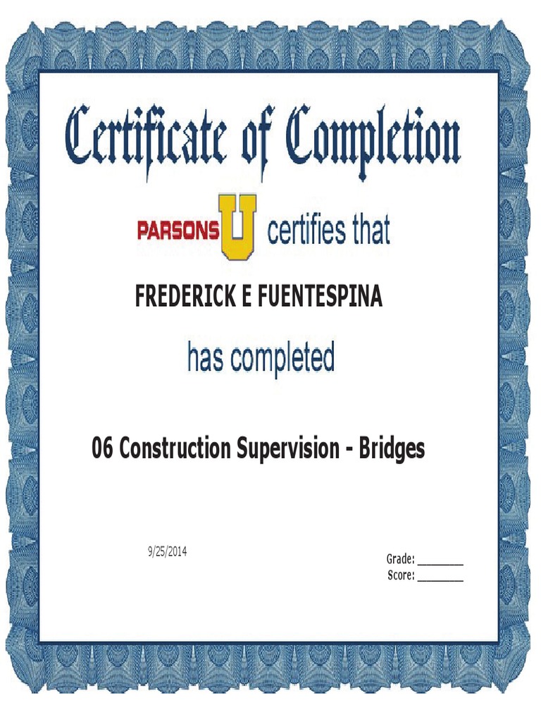 Construction Supervision - Bridges | PDF