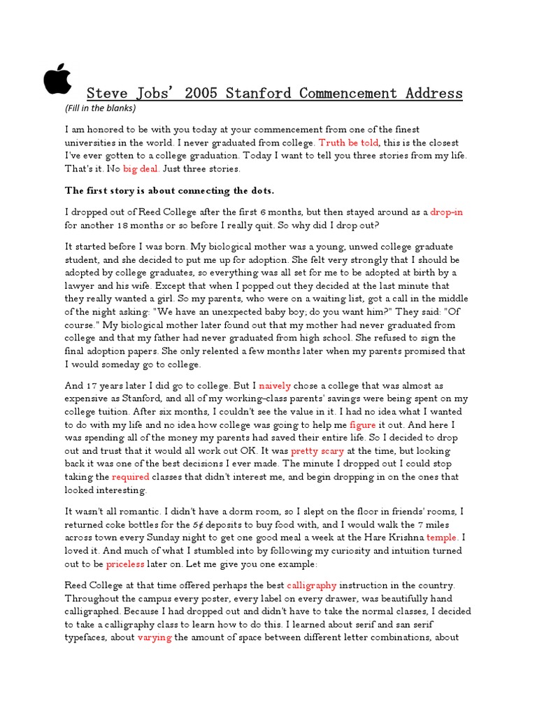 Steve Jobs Worksheet | PDF | Macintosh | Typography