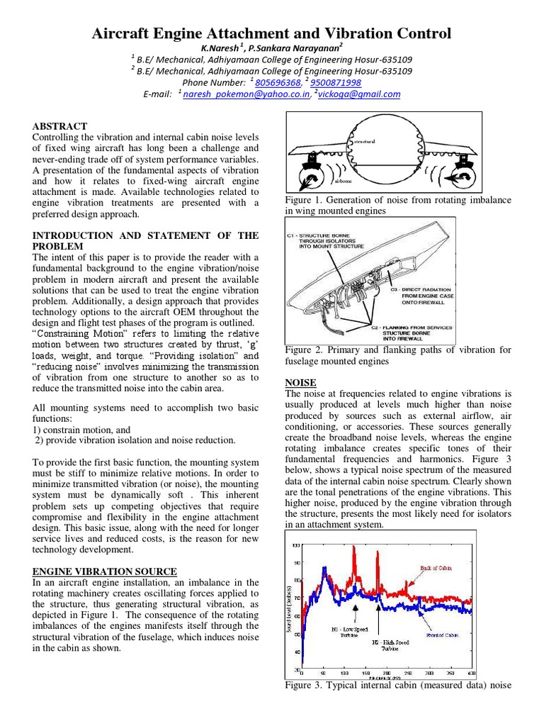 Aircraft Engine Attachment and Vibration Control | PDF | Aircraft | Engines